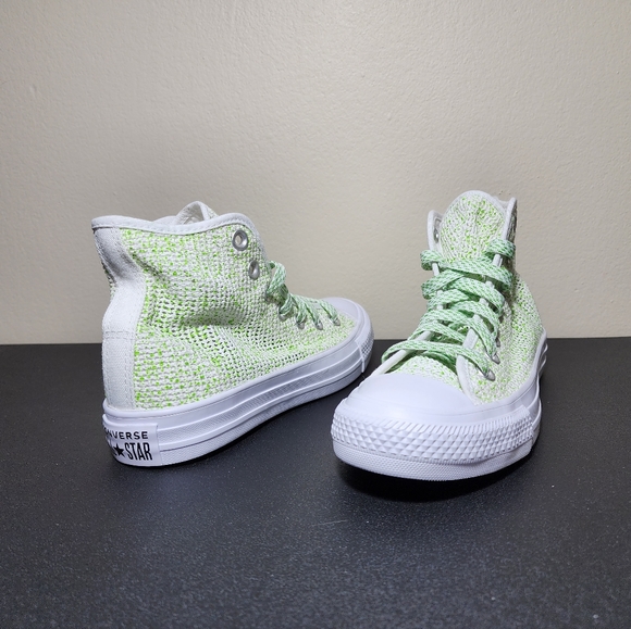 Converse | Shoes | Converse Chuck Taylor All Star Hi Wasabi Green Mesh ...